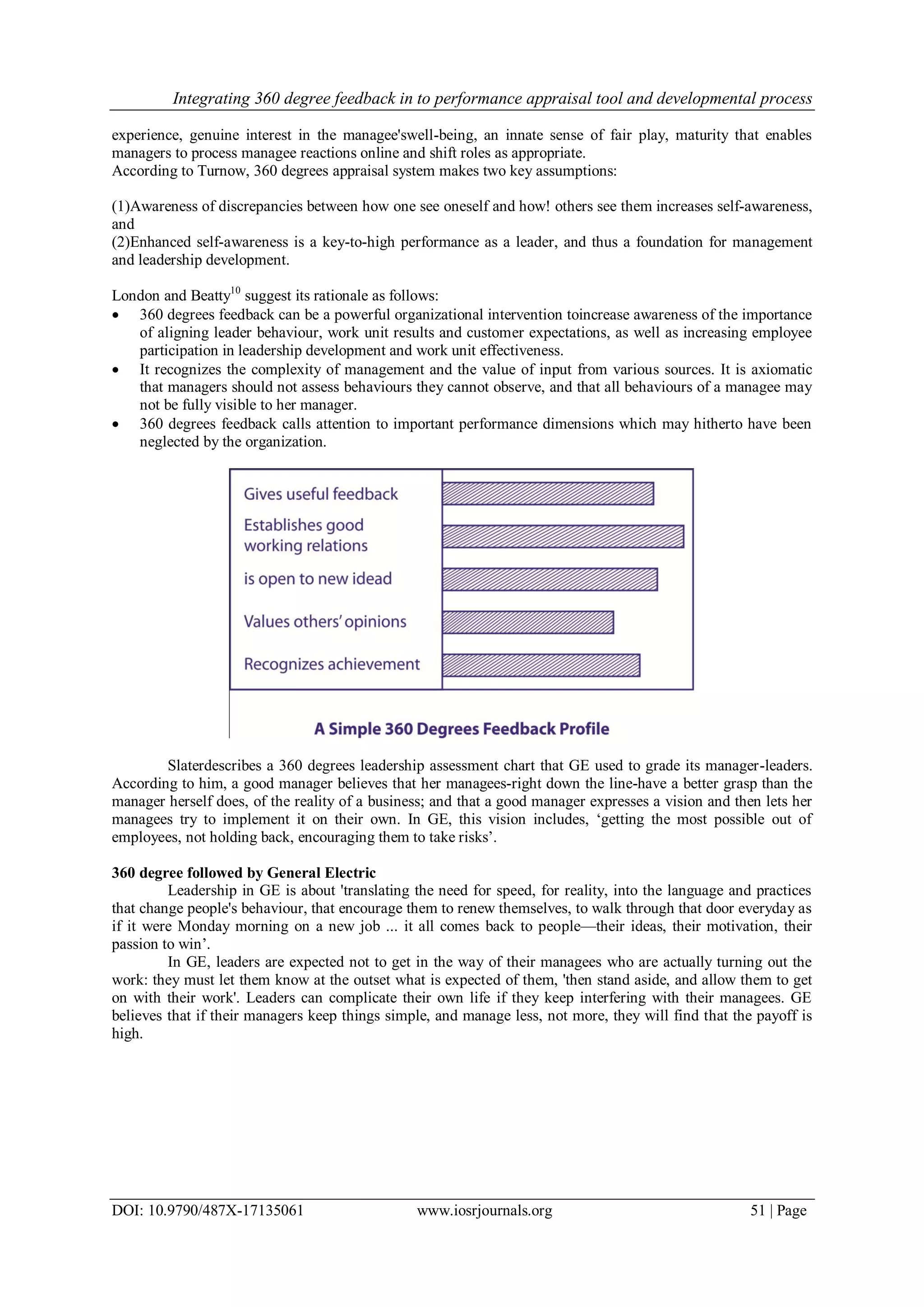 Integrating 360 degree feedback in to performance appraisal tool and developmental process | PDF ...