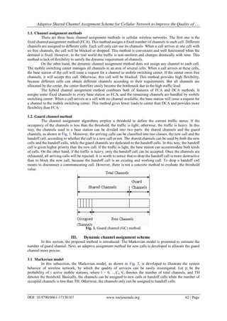 Adaptive Shared Channel Assignment Scheme for Cellular Network to Improve the Quality of the ...