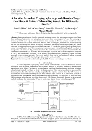 A Location Dependent Cryptographic Approach Based on Target Coordinate ...