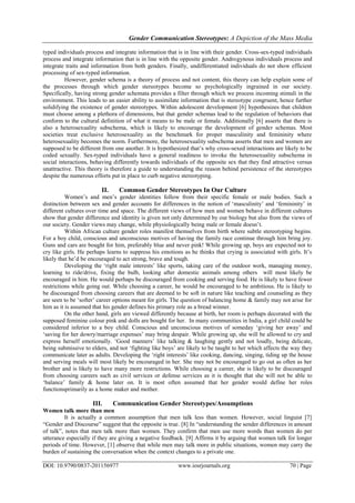 Gender Communication Stereotypes: A Depiction of the Mass Media | PDF