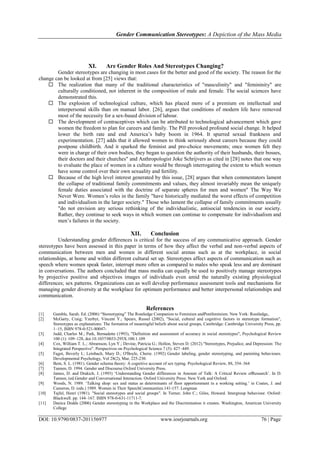 Gender Communication Stereotypes: A Depiction of the Mass Media | PDF