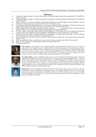 Tuning of PID, SVFB and LQ Controllers Using Genetic Algorithms | PDF