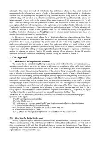 An Efficient Key Distribution Scheme for Wireless Sensor Networks using polynomial based schemes ...