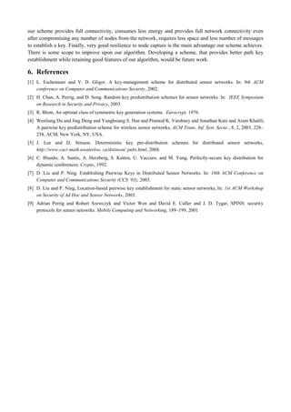 An Efficient Key Distribution Scheme for Wireless Sensor Networks using polynomial based schemes ...