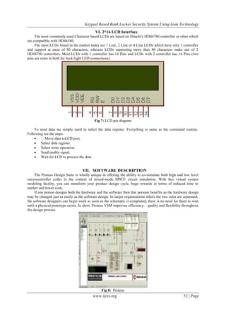 Keypad Based Bank Locker Security System Using Gsm Technology | PDF ...