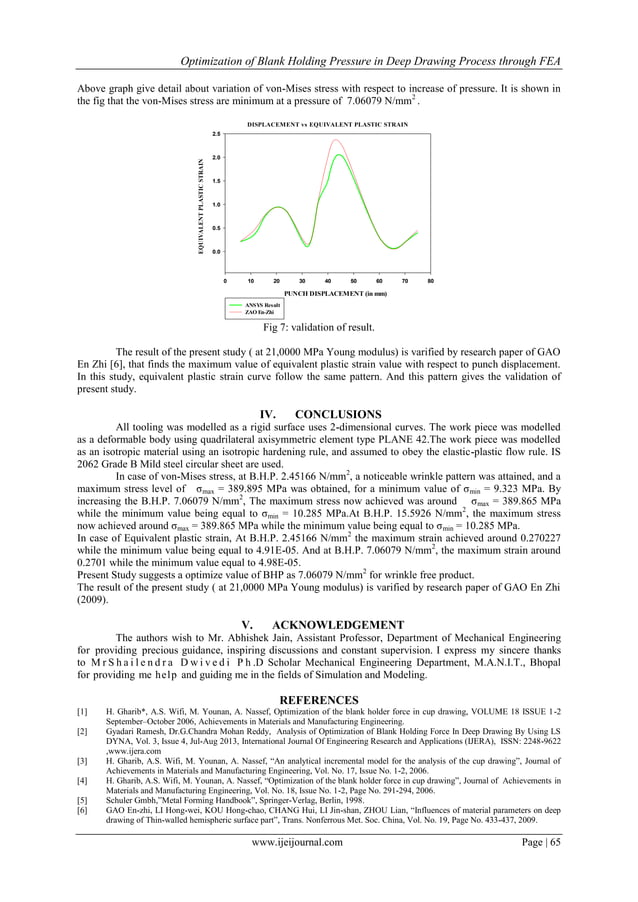 Optimization of Blank Holding Pressure in Deep Drawing Process through ...