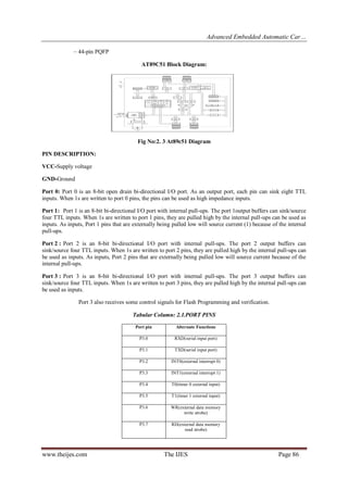 Advanced Embedded Automatic Car Parking System | PDF