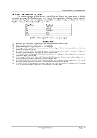Page Rank Link Farm Detection | PDF