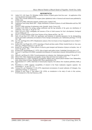 Heavy Mineral Studies of Beach Sands of Vagathor, North Goa, India | PDF