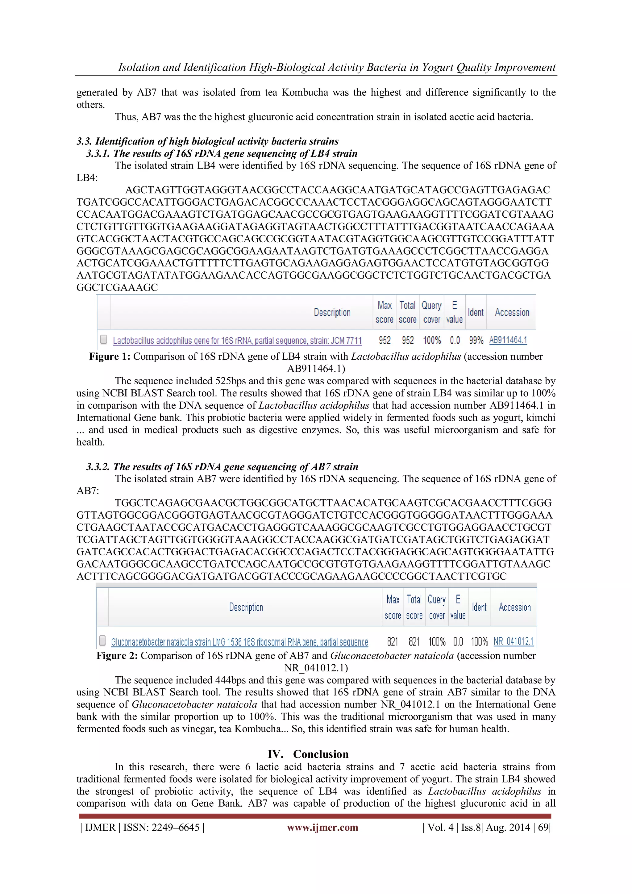 Isolation and Identification High-Biological Activity Bacteria in ...
