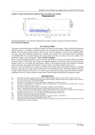 Multiple Linear Regression Applications in Real Estate Pricing | PDF