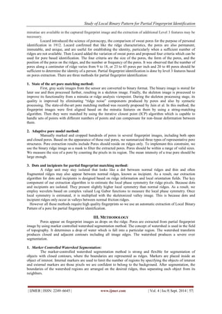 Study of Local Binary Pattern for Partial Fingerprint Identification | PDF