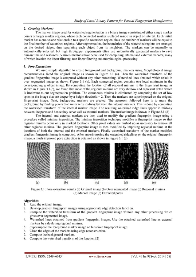Study of Local Binary Pattern for Partial Fingerprint Identification | PDF