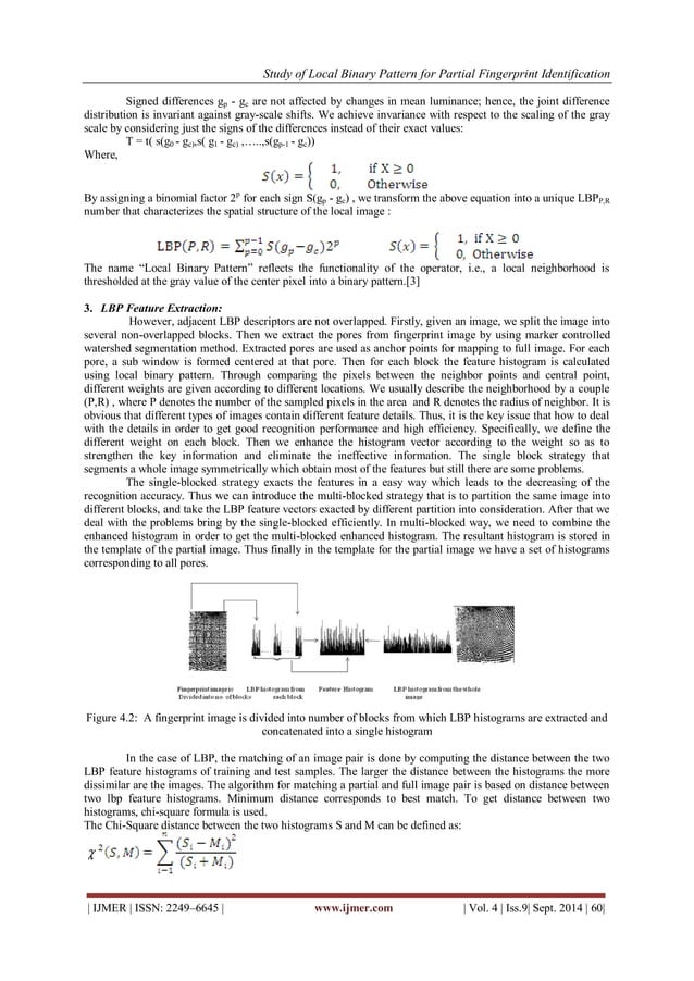 Study of Local Binary Pattern for Partial Fingerprint Identification | PDF