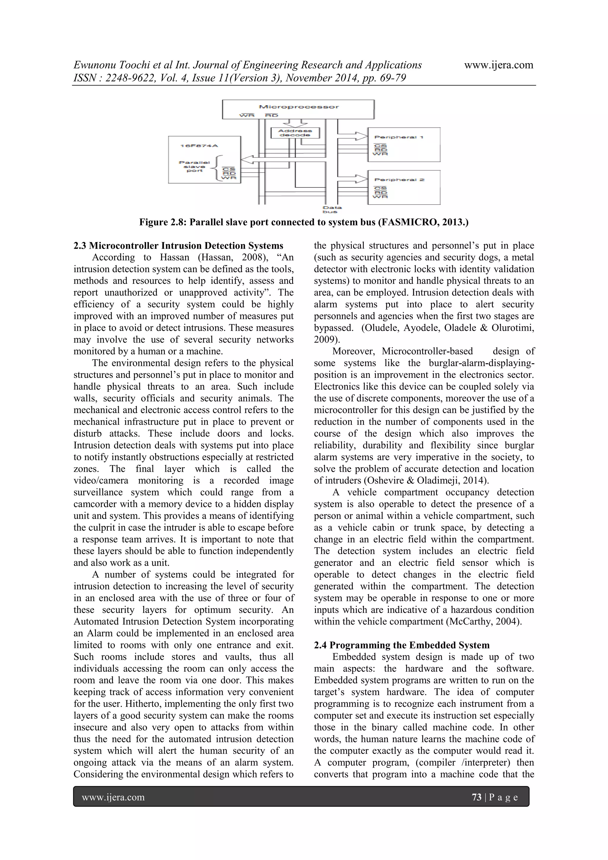 A Microcontroller Based Intrusion Detection System | PDF