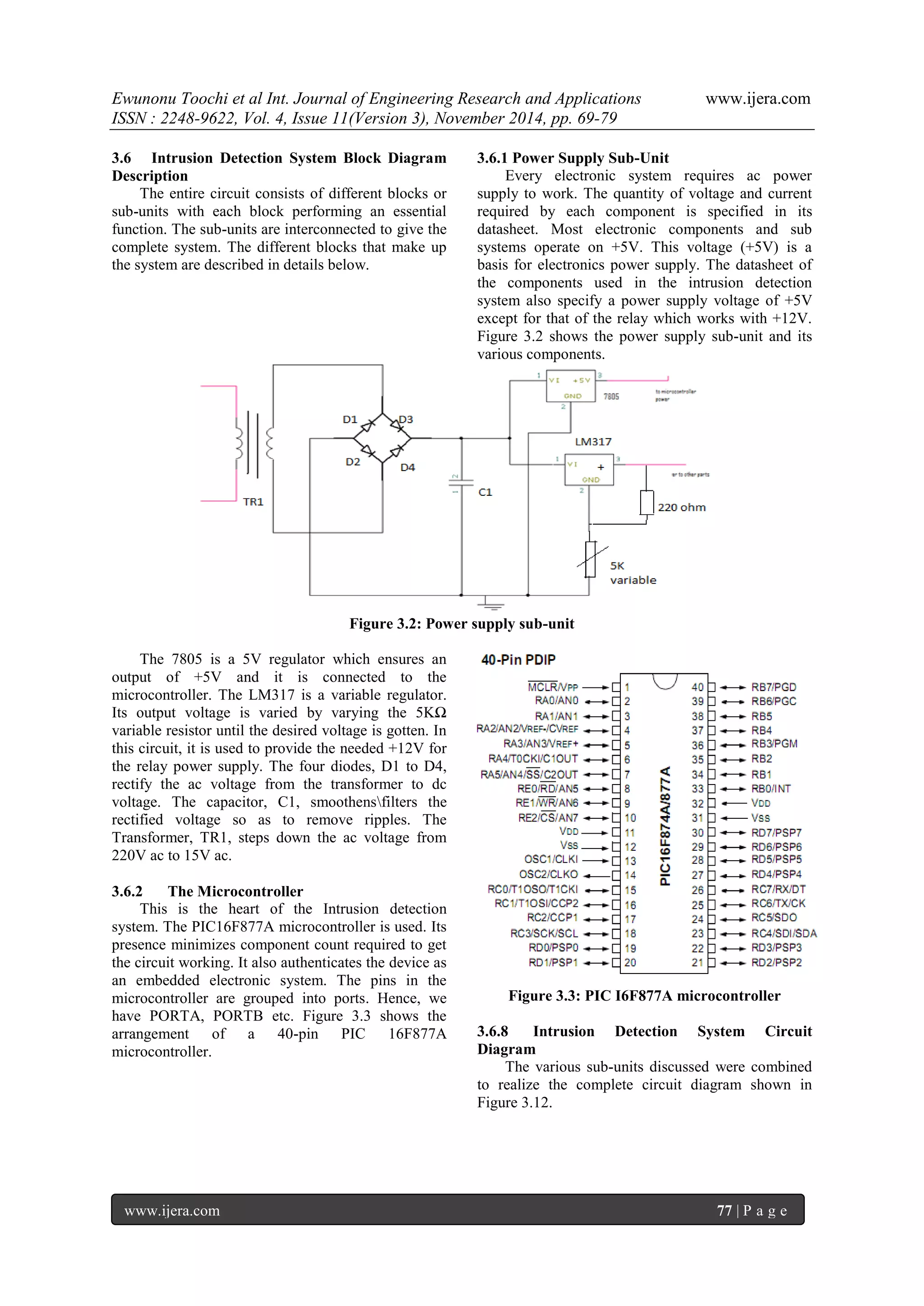 A Microcontroller Based Intrusion Detection System | PDF