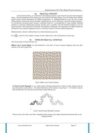 Implementation of a plus shaped fractal antennas for multi-band ...