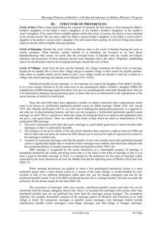 Marriage Patterns of Muslim’s with Special reference to Mehr as Women’s ...