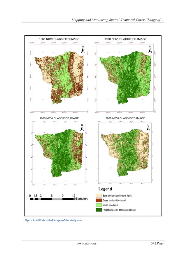 Mapping and Monitoring Spatial-Temporal Cover Change of Prosopis Species Colonization in Baringo ...