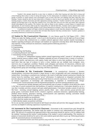 Constructivism : A Sparkling Approach | PDF