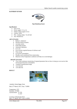 Zigbee based weather monitoring system | PDF