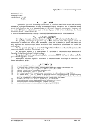 Zigbee based weather monitoring system | PDF