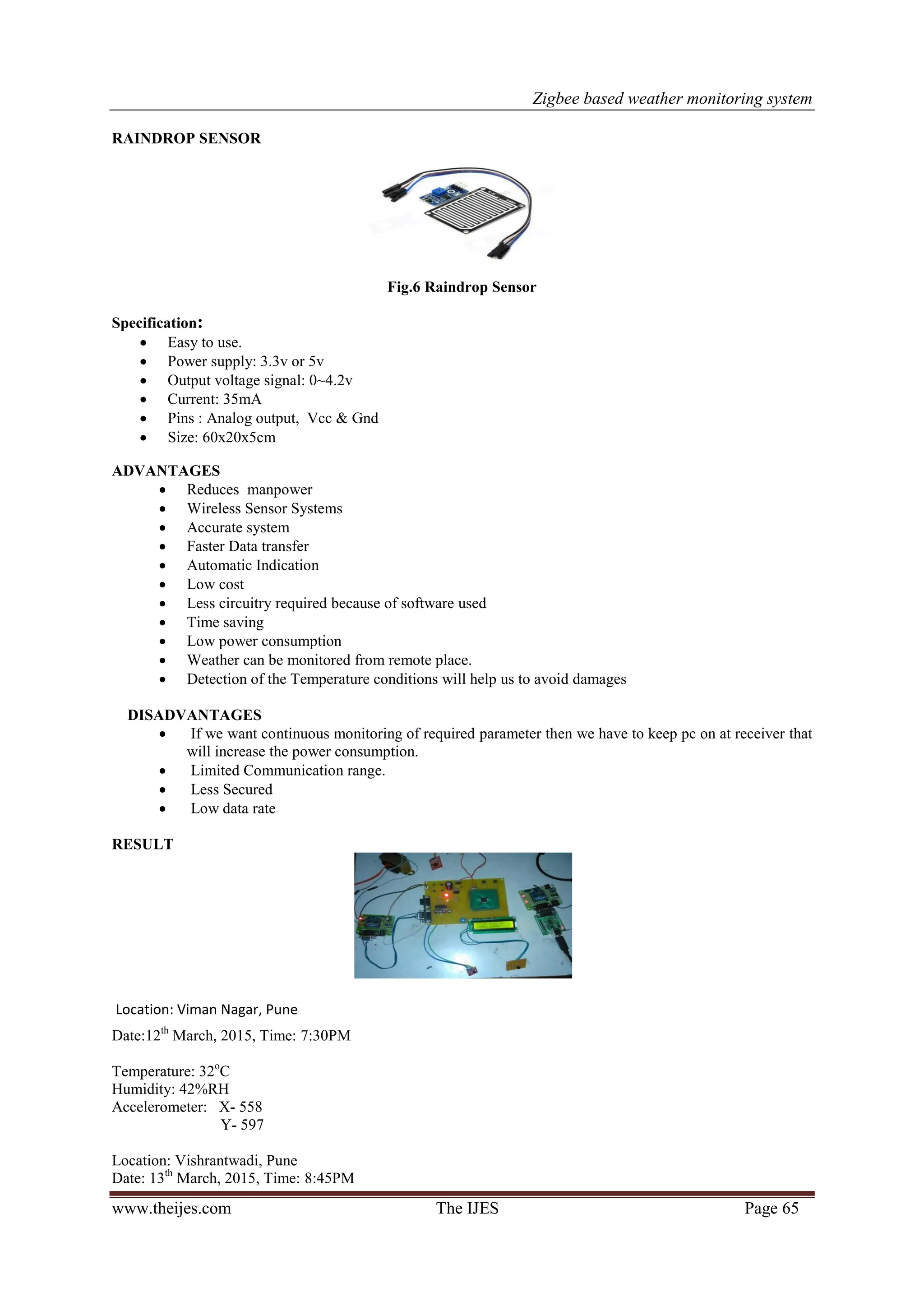 Zigbee based weather monitoring system | PDF