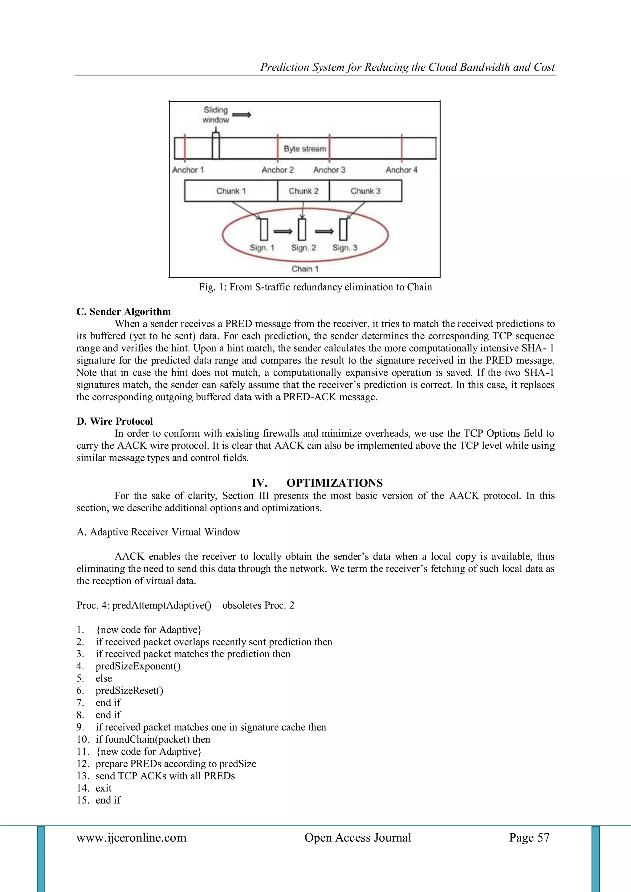 Prediction System for Reducing the Cloud Bandwidth and Cost | PDF