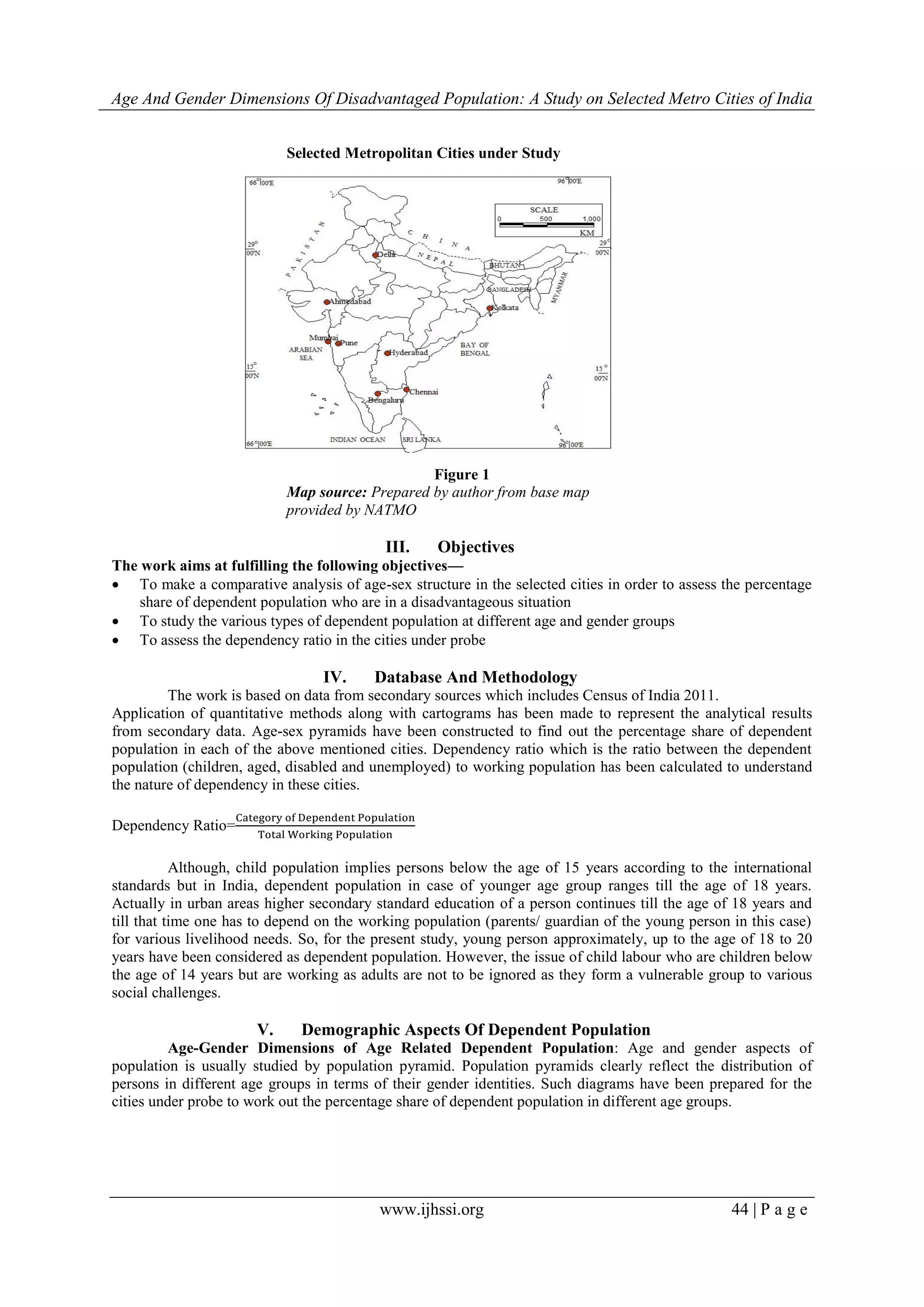 Age and Gender Dimensions of Disadvantaged Population: A Study on ...