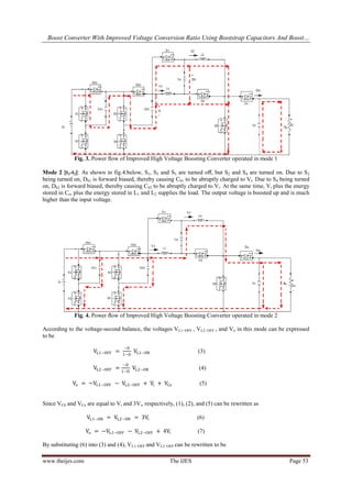 Boost Converter with Improved Voltage Conversion Ratio Using Bootstrap ...