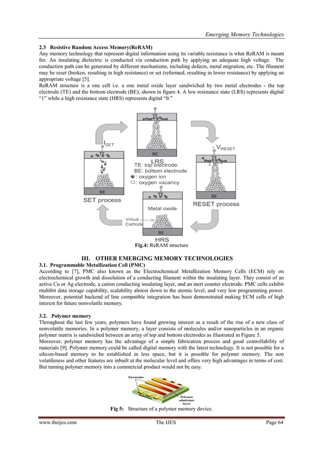 Emerging Memory Technologies | PDF | Data Storage and Warehousing | Computing