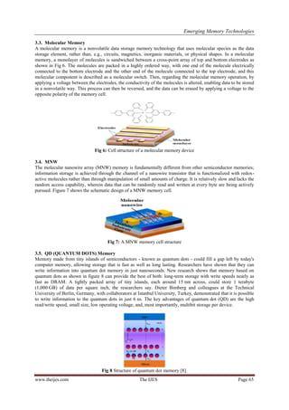 Emerging Memory Technologies | PDF