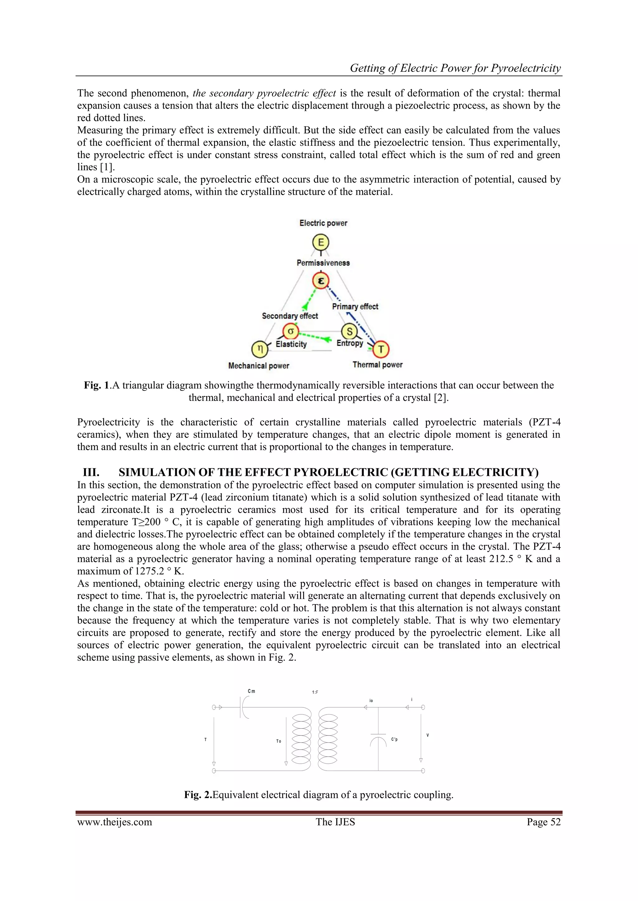 Getting of Electric Power for Pyroelectricity | PDF