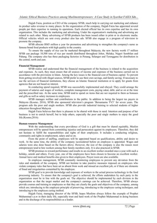 Islamic Ethical Business Practices among Muslim Entrepreneurs: A Case ...