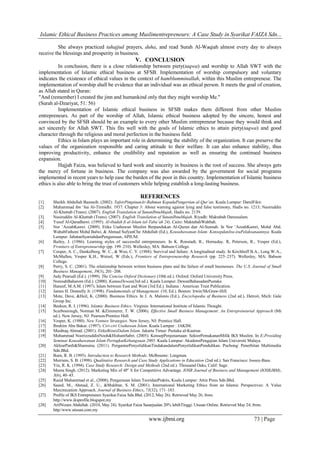 Islamic Ethical Business Practices among Muslim Entrepreneurs: A Case ...