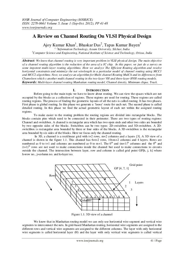 A Review on Channel Routing On VLSI Physical Design