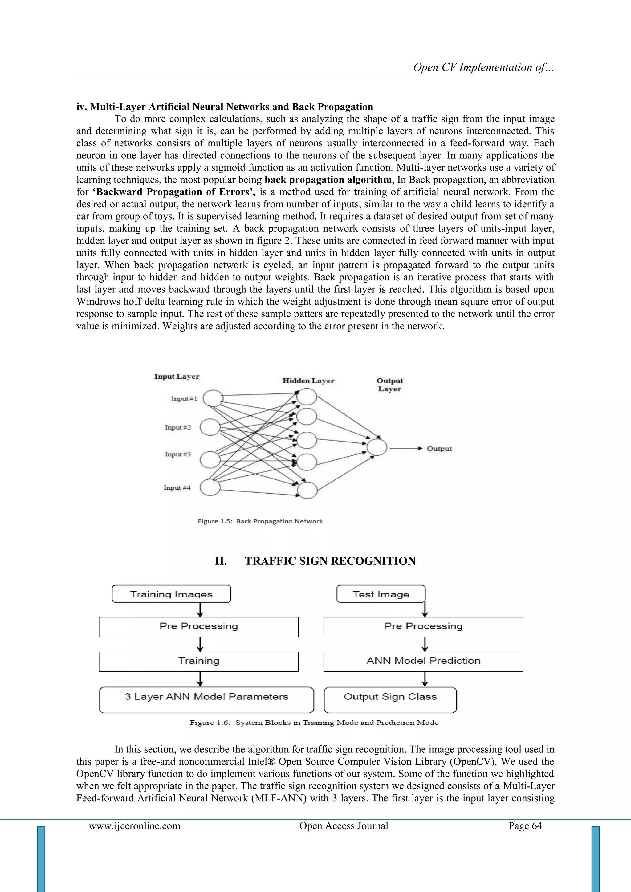 Open CV Implementation of Object Recognition Using Artificial Neural Networks | PDF