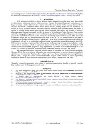 Planning Distance Education Programs | PDF