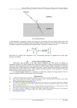Diurnal Effects on Satellite Network Performance Measured In Tropical ...