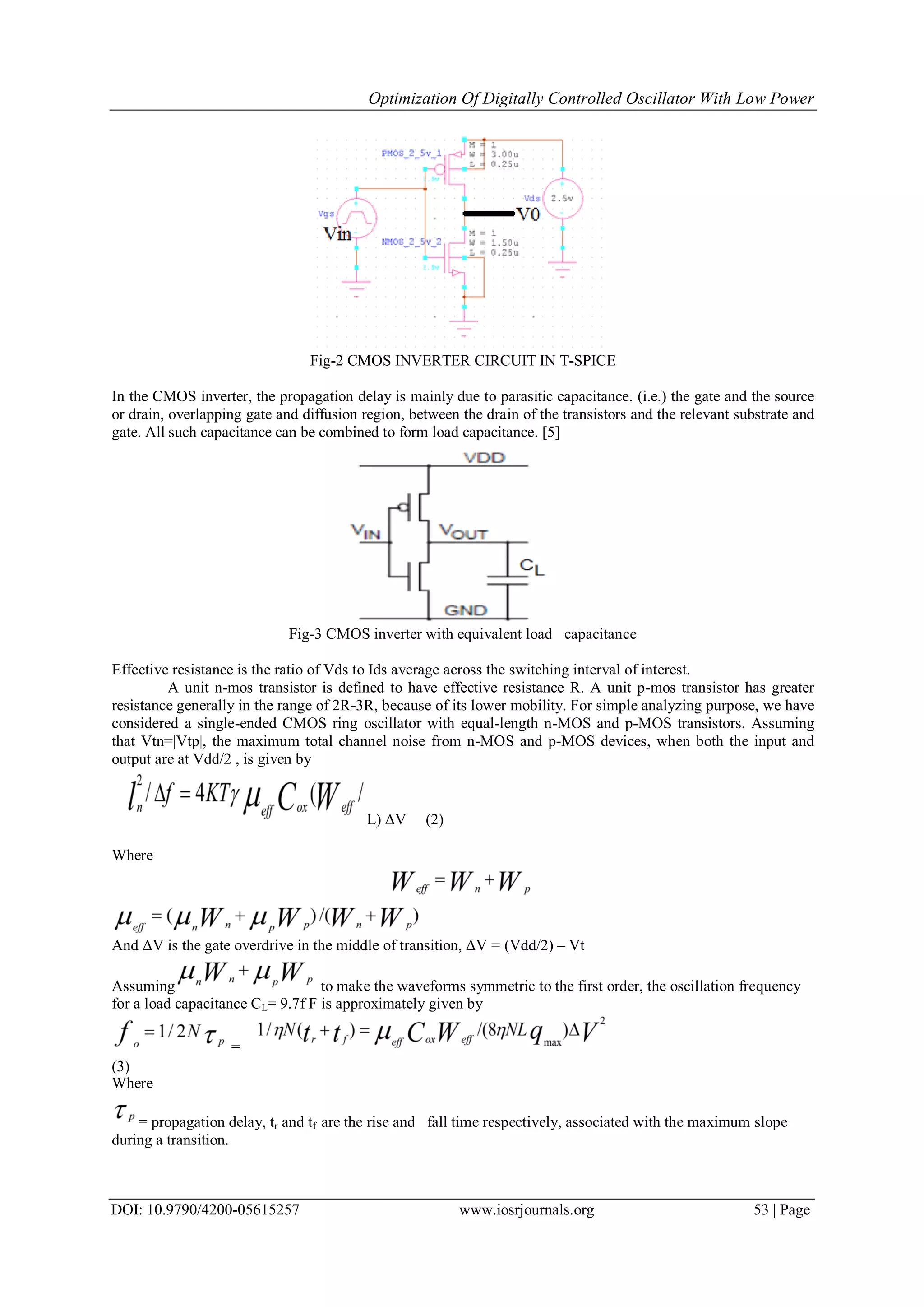 Optimization of Digitally Controlled Oscillator with Low Power | PDF