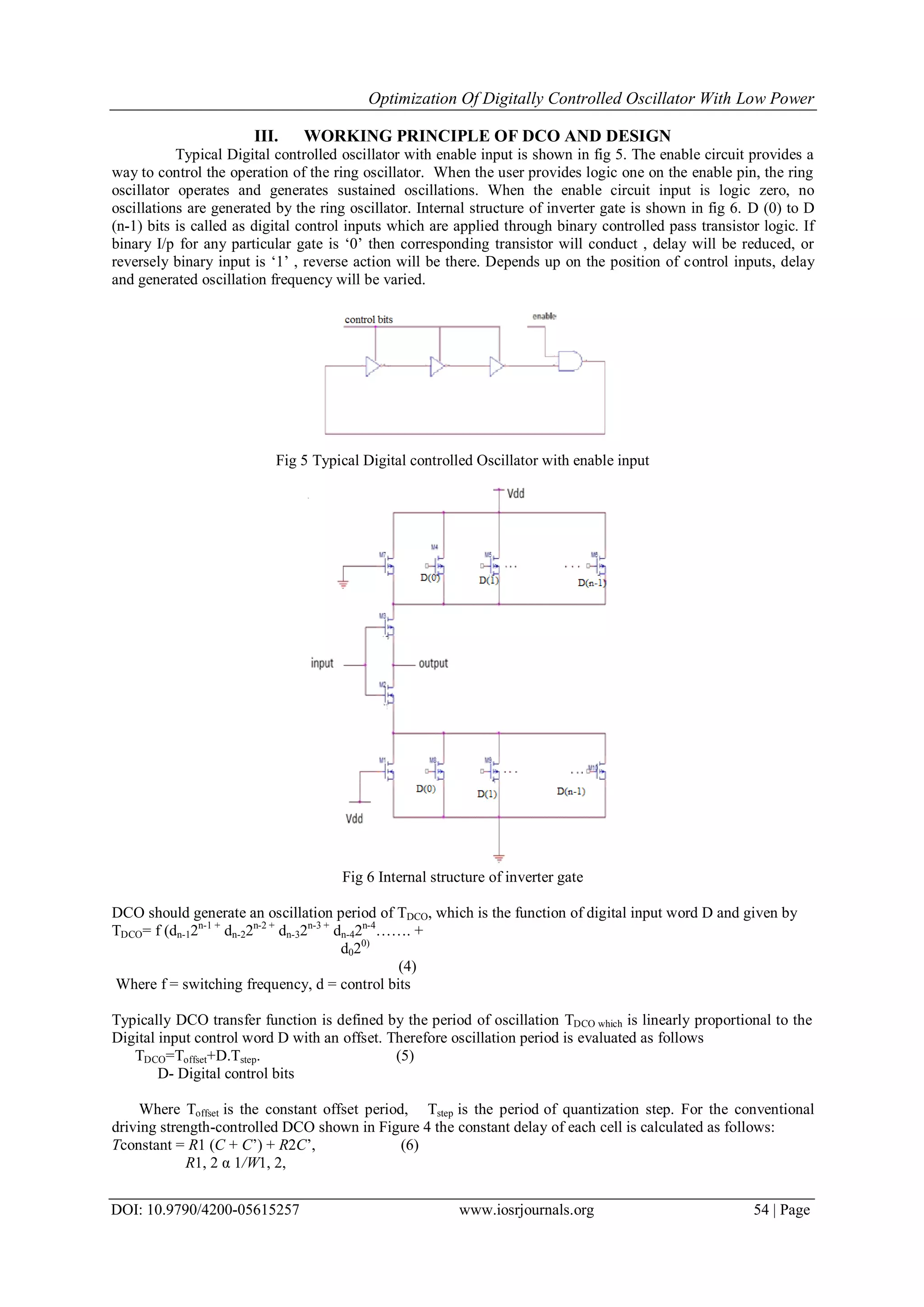 Optimization of Digitally Controlled Oscillator with Low Power | PDF