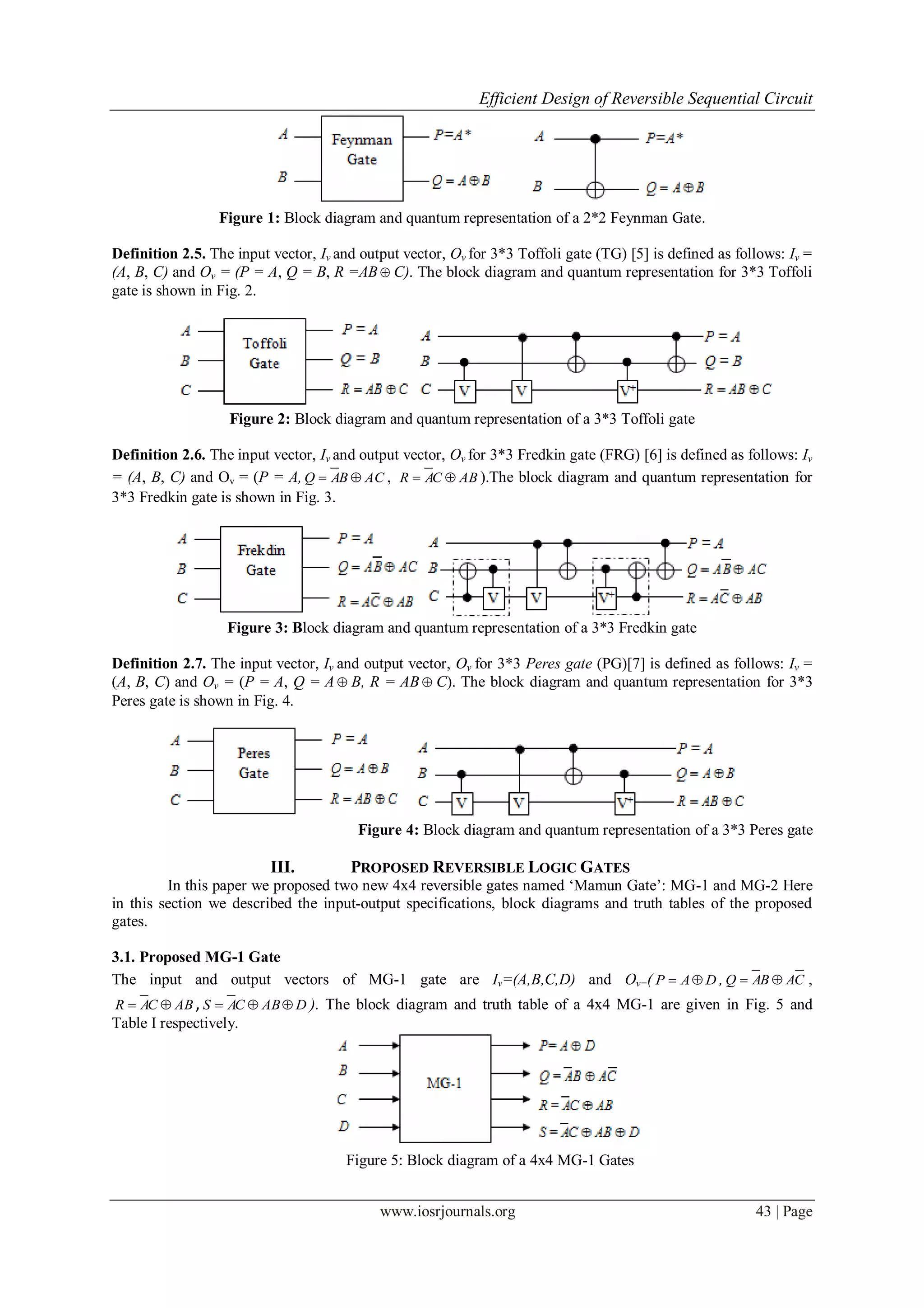 Efficient Design Of Reversible Sequential Circuit Pdf Programming Languages Computing