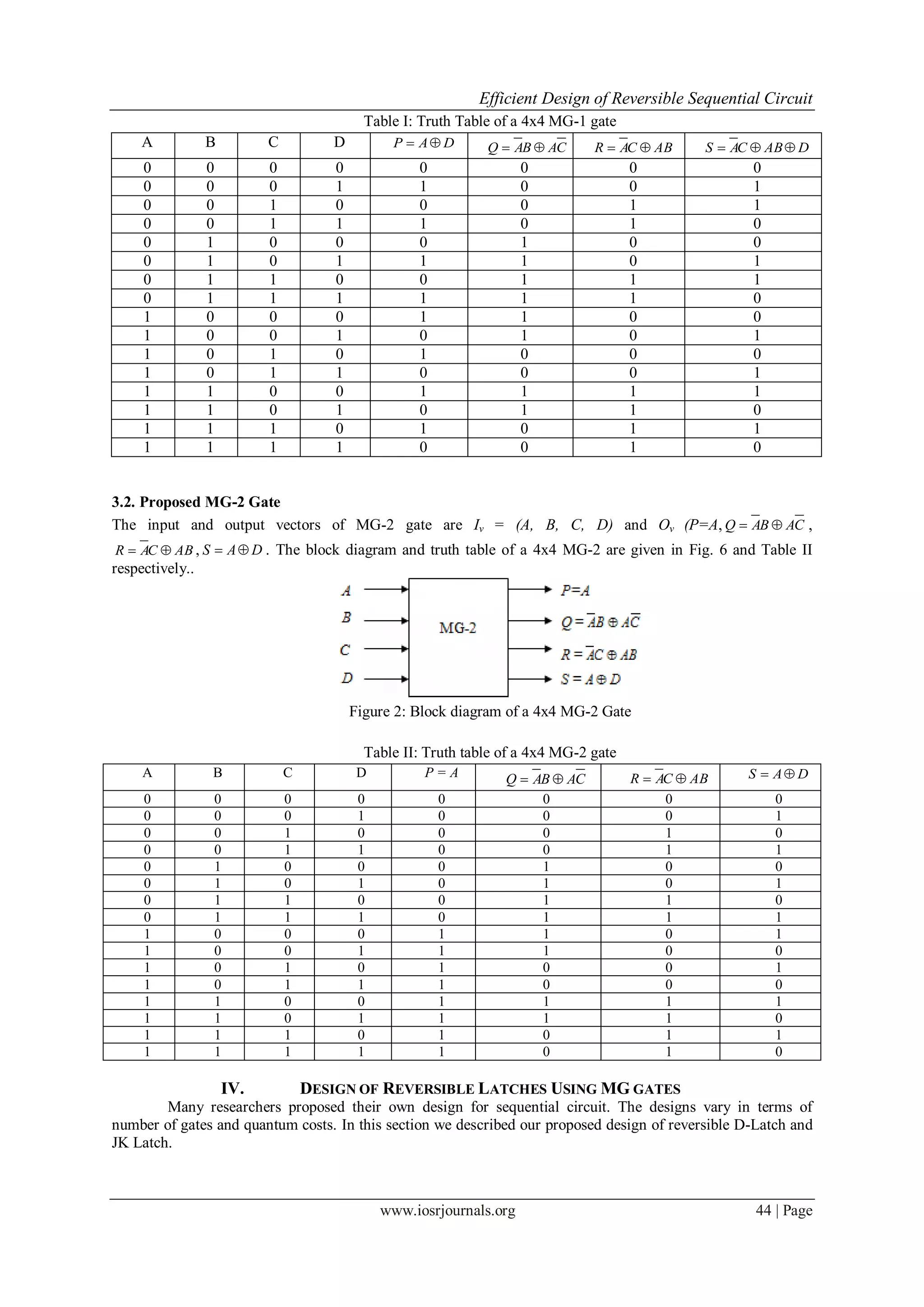 Efficient Design Of Reversible Sequential Circuit Pdf Programming Languages Computing