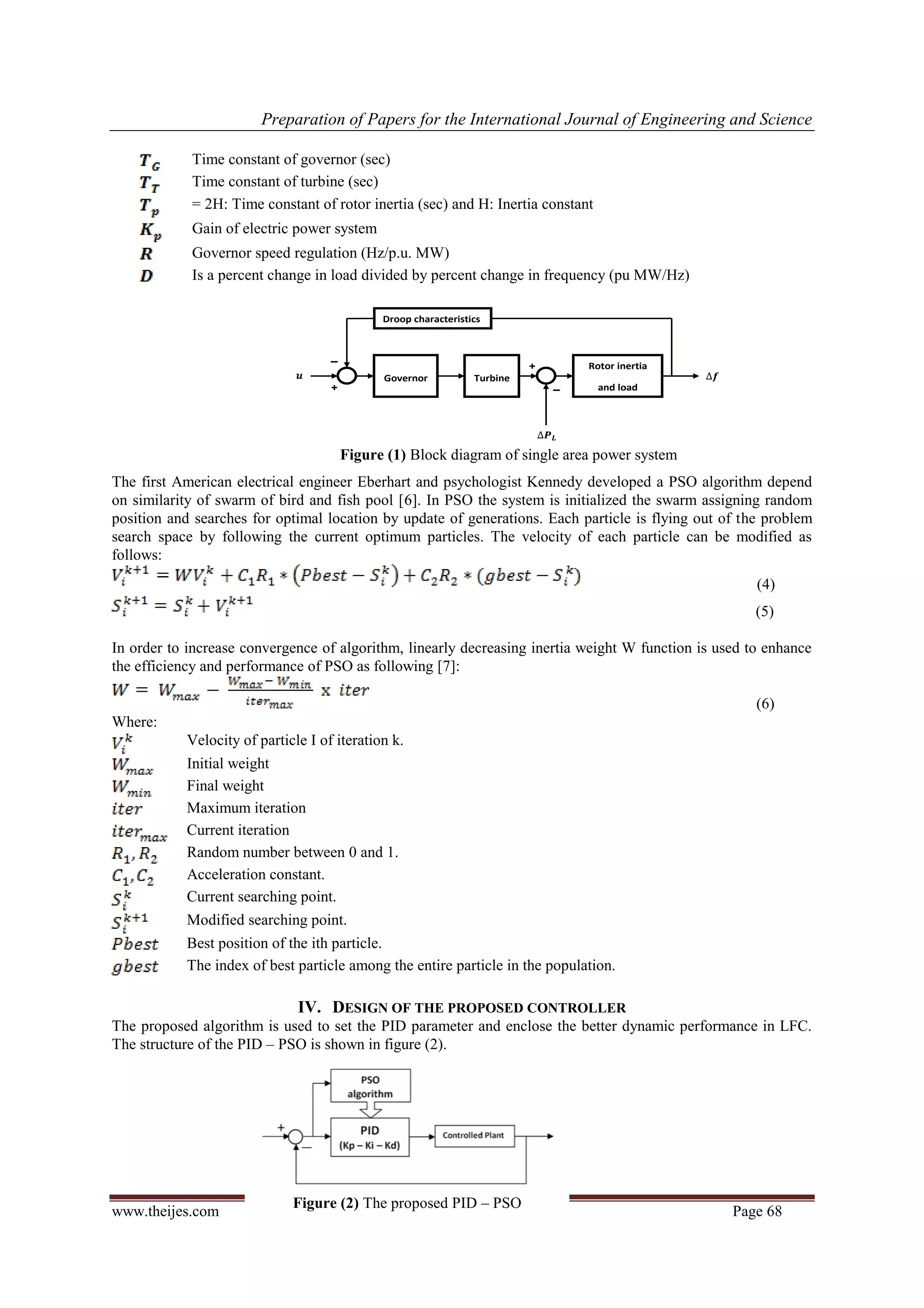 Optimal control of load frequency control power system based on particle swarm optimization ...