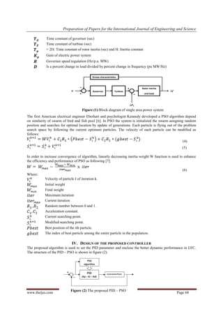 Optimal control of load frequency control power system based on particle swarm optimization ...