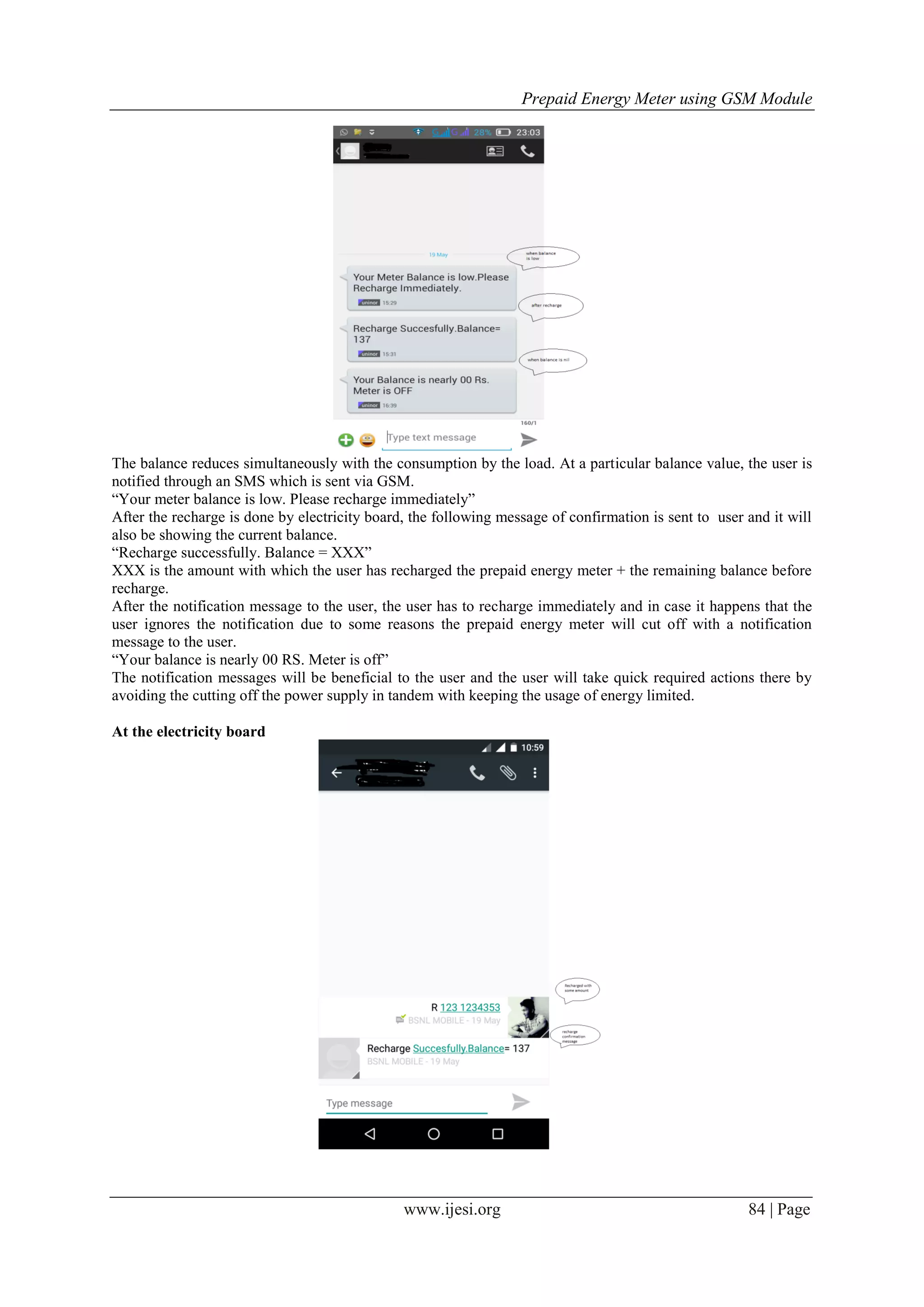 Prepaid Energy Meter using GSM Module | PDF