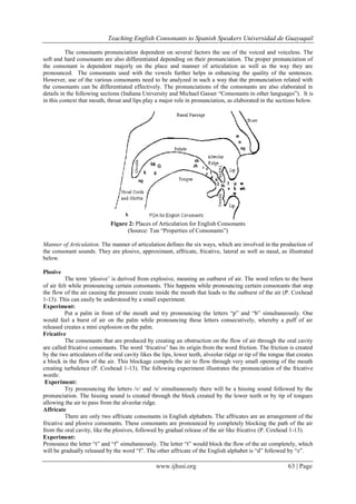 Teaching English Consonants to Spanish Speakers Universidad de Guayaquil | PDF