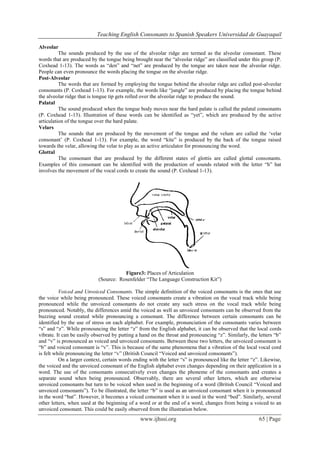 Teaching English Consonants to Spanish Speakers Universidad de ...
