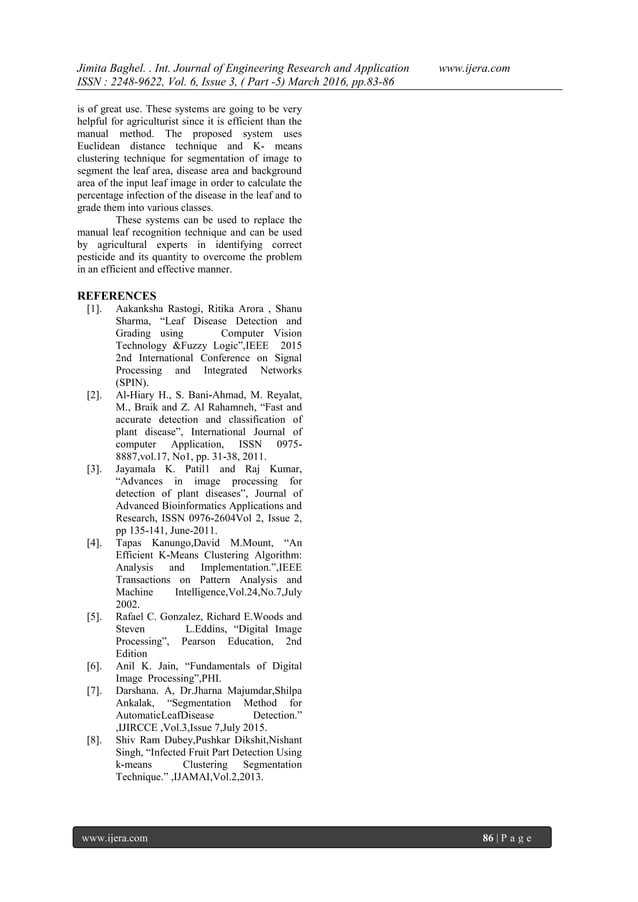K Means Segmentation Method For Automatic Leaf Disease Detection Pdf
