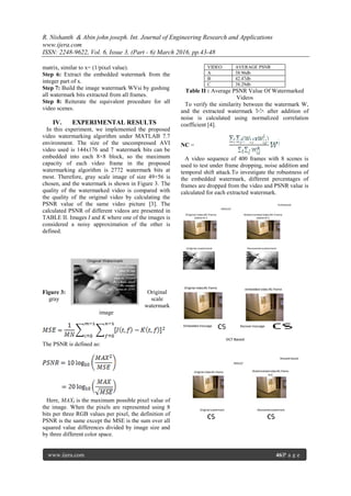 An Efficient Video Watermarking Using Color Histogram Analysis and Biplanes Image Arrays | PDF